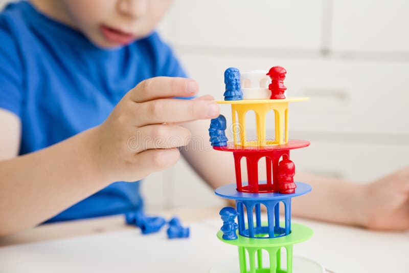 Balancing Table Game for Kids. Stock Photo - Image of leisure ...