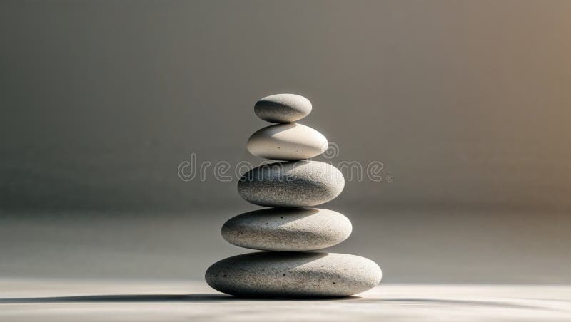 Balancing Work and Life Stones Stacked in a Calm Environment for ...