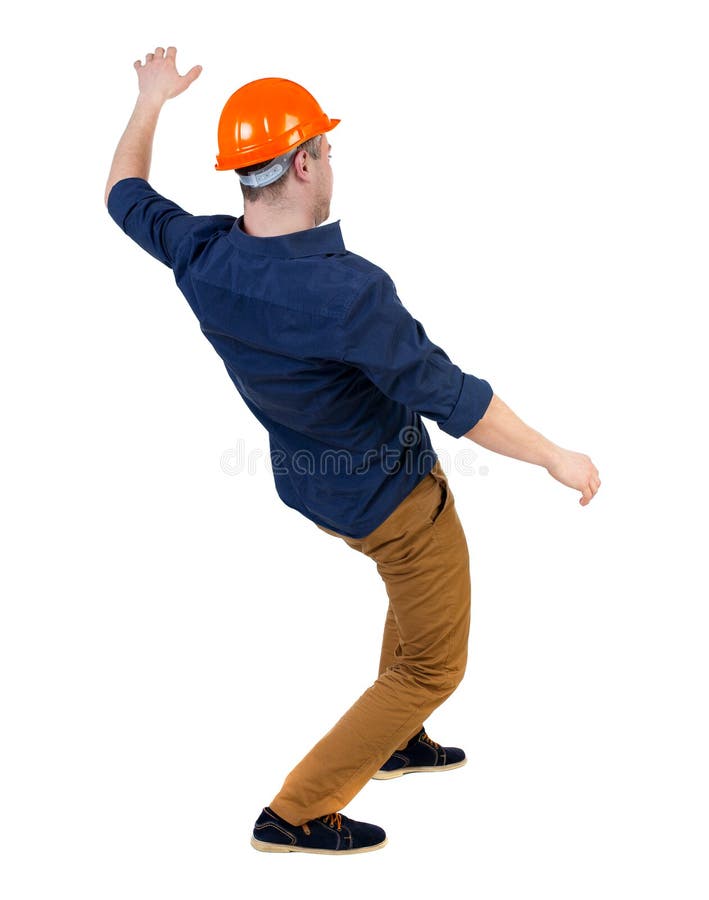 Balancing Young Man. or Dodge the Falling . Stock Photo - Image of ...