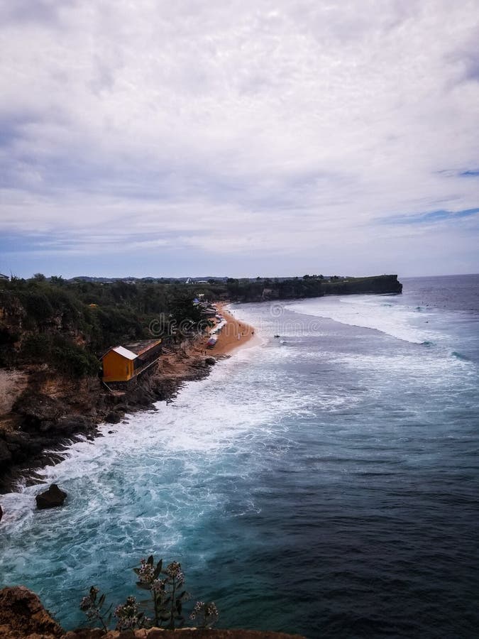 Balangan beach bali stock photo. Image of cloudy, balangan - 226588224