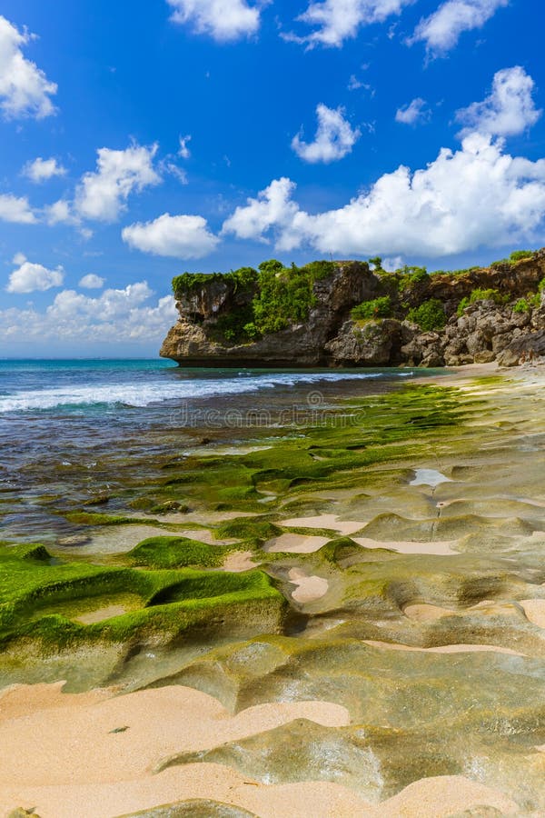 Balangan-Strand - Bali Indonesien Stockfoto - Bild von indonesien ...