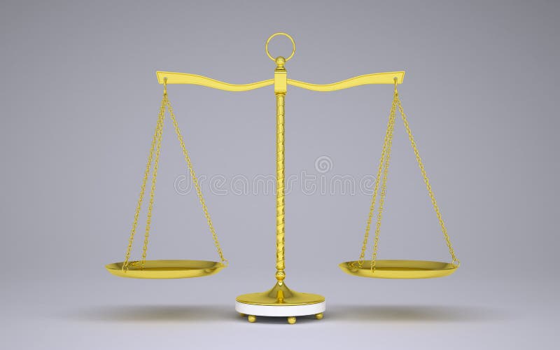 Sistema De La Escala De La Balanza Del Oro Foto de archivo - Imagen de ...
