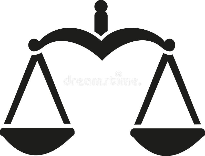 Balanza De Scale De La Justicia Ilustración del Vector - Ilustración de ...