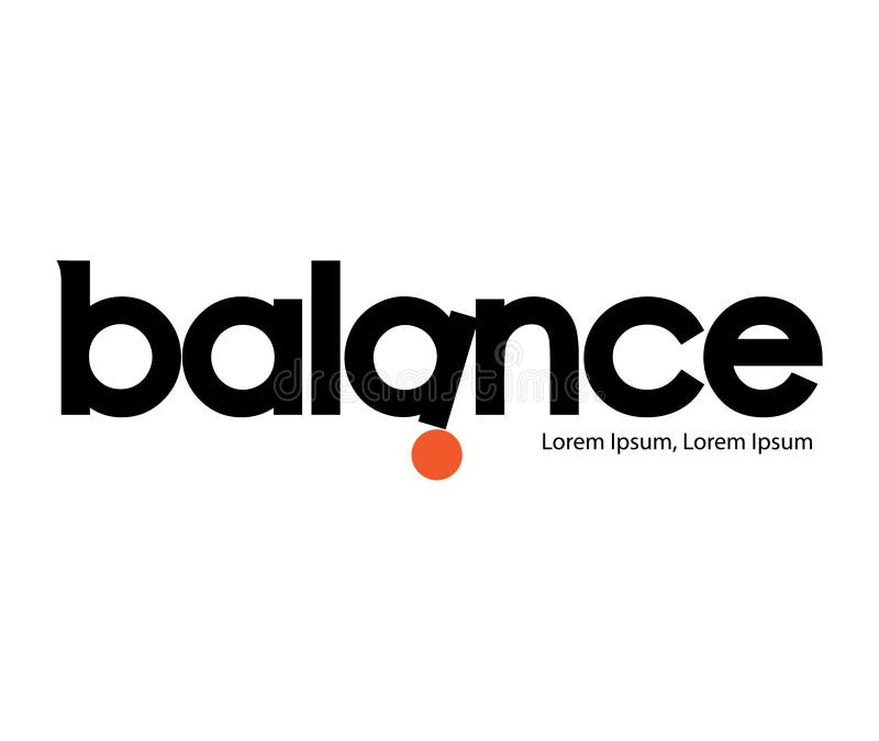 Balanza Logo Concept stock de ilustración. Ilustración de equilibrio ...