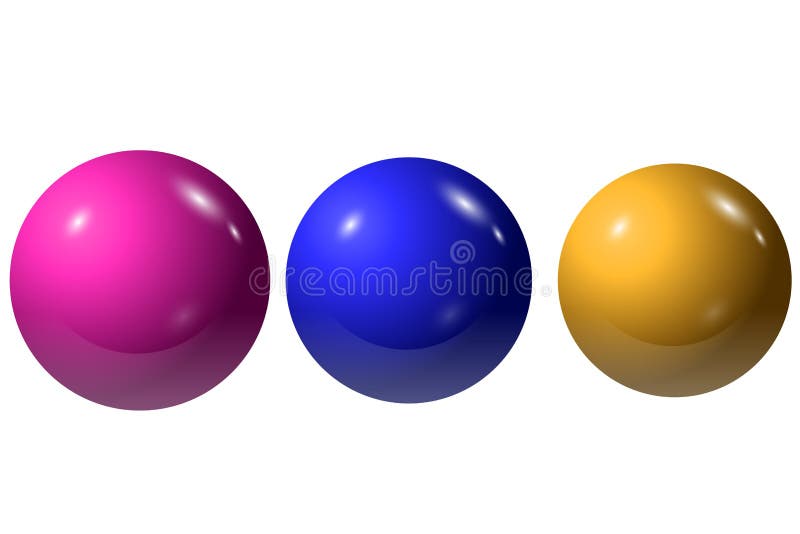 Balas De Color De 3d Aisladas En Blanco Foto de archivo - Imagen de ...