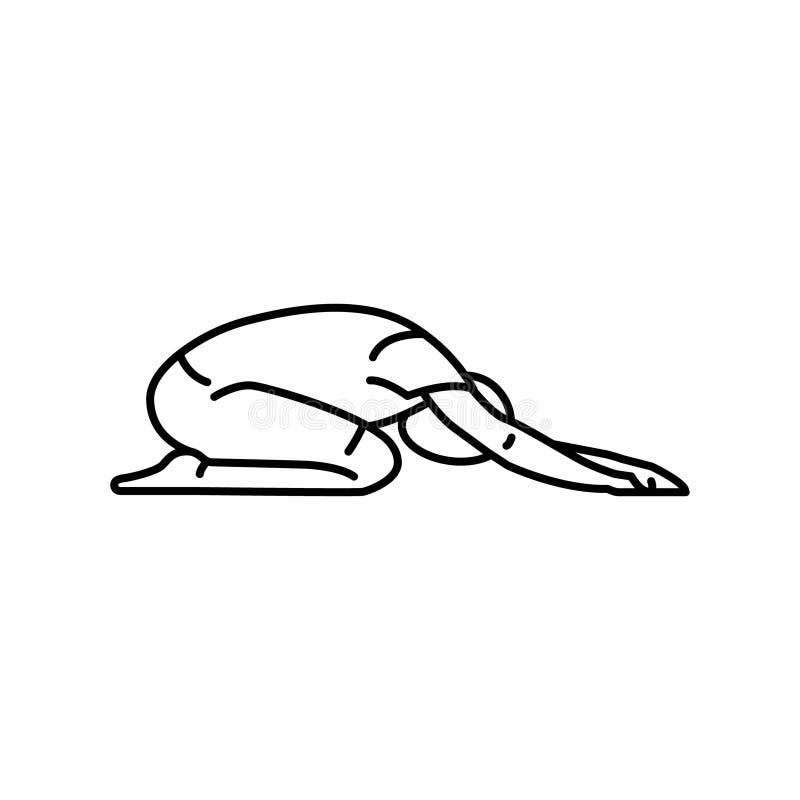 Child Pose Balasana Stock Illustrations – 79 Child Pose Balasana Stock ...