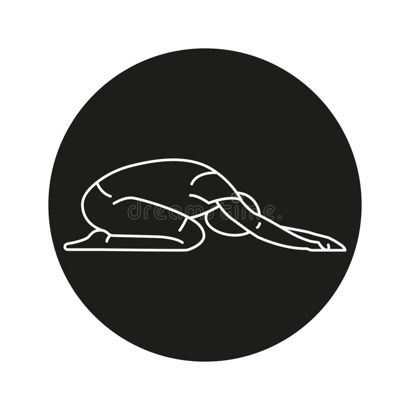 Child Pose Balasana Stock Illustrations – 79 Child Pose Balasana Stock ...