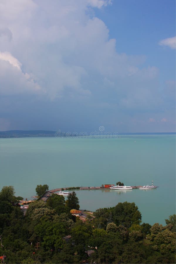Balaton stock photo. Image of lake, trees, balaton, landscape - 9146328