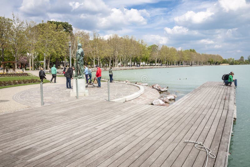 Balatonfured editorial stock image. Image of landscape - 57400074