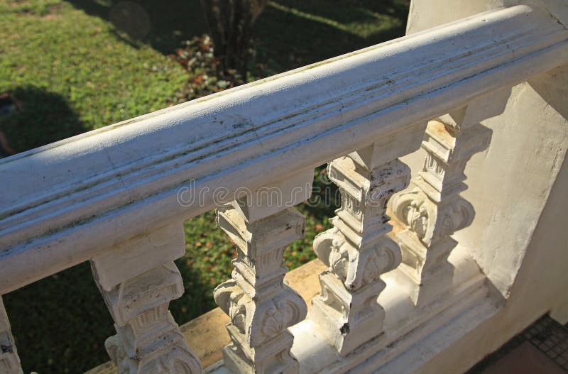 Balaustrada Barroco Isolada Sobre O Branco Imagem de Stock - Imagem de ...