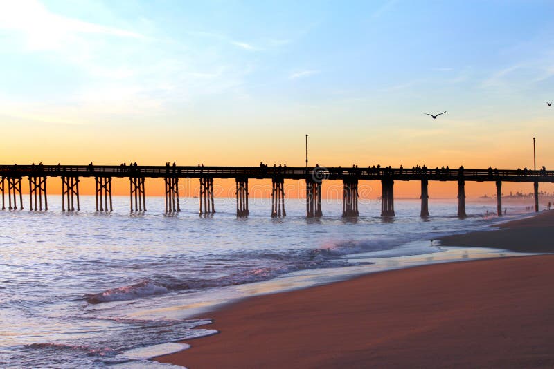 Balboa Pier stock image. Image of travel, tide, california - 17848719