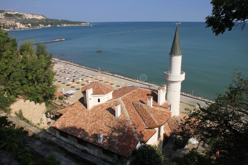 Balchik Castle stock image. Image of exterior, famous - 17930199