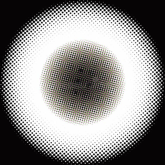 Balck Halftone Circle with Color Inside Stock Vector - Illustration of ...
