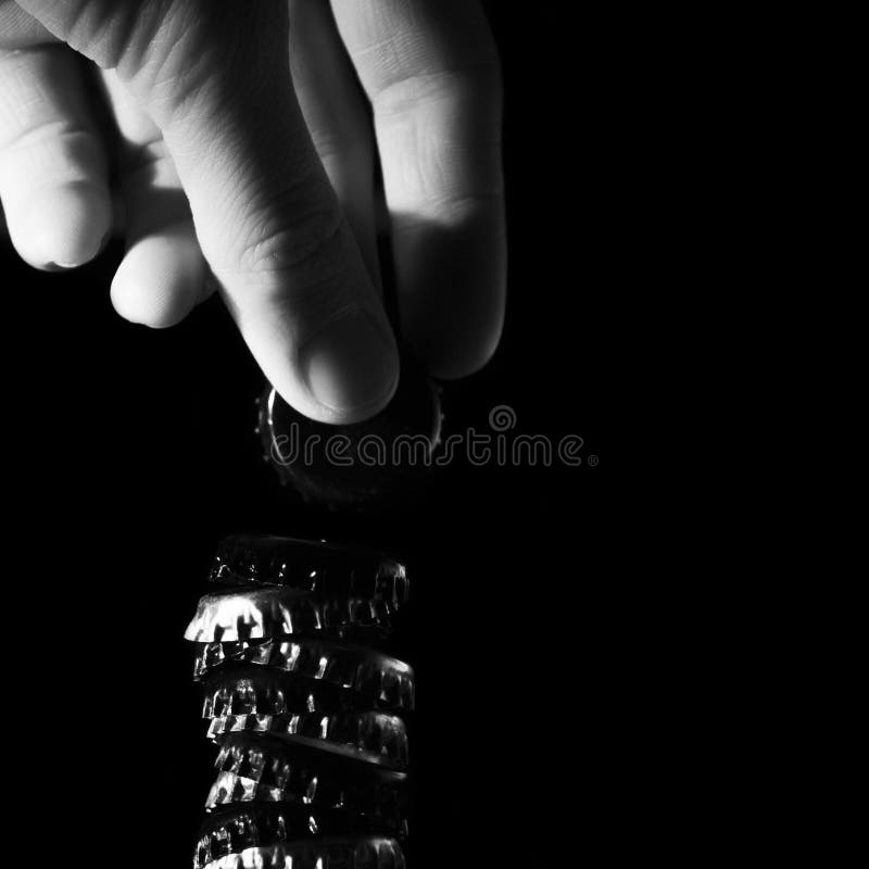 Caps in Hand for Washing Mashine Stock Photo - Image of laundry, caps ...
