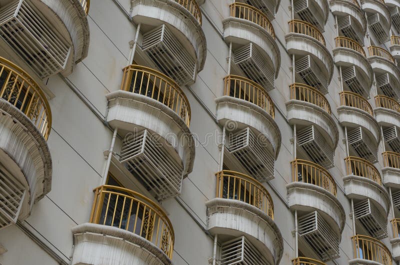 Balconies of Building in Chongqing City Stock Photo - Image of ...