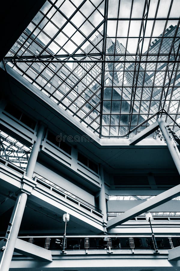 Balconies and the Ceiling Inside the Gallery in the Inner Harbor Stock ...