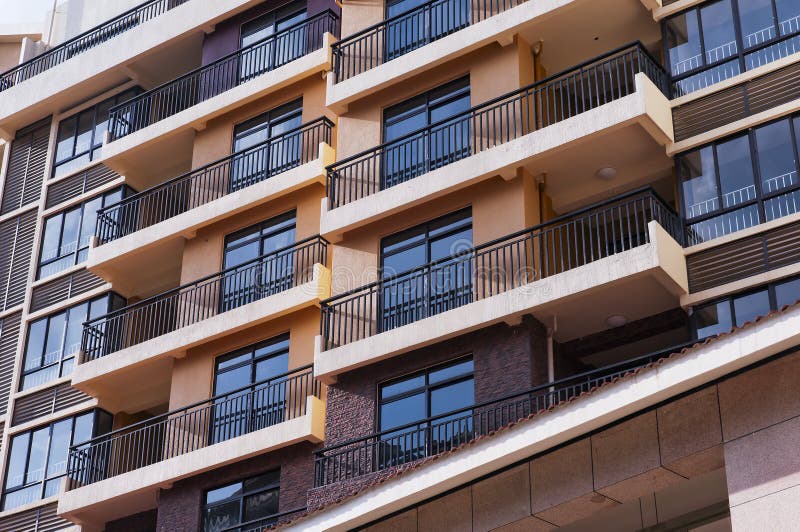 Multi Family House Exterior Stock Image - Image of multi, architecture ...