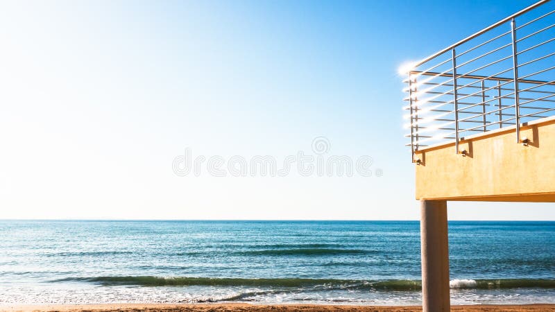 Balcony stock image. Image of building, panoramic, beach - 29412233
