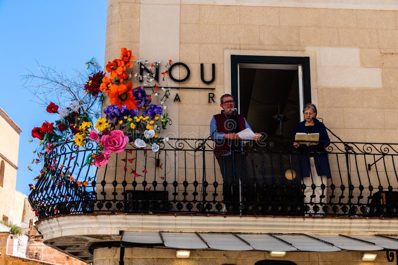 Balcony Announcement in Hotel in Mahon Editorial Image - Image of ...
