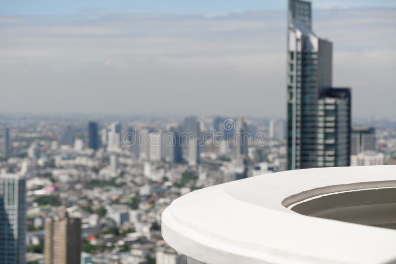 Terrace Building and the City Background Stock Image - Image of terrace ...