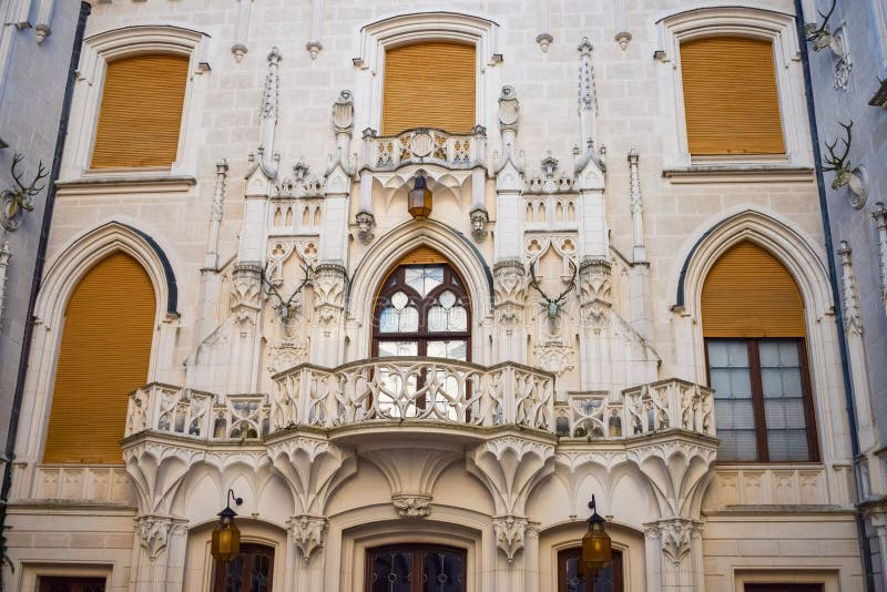 Balcony in old castle stock image. Image of nobody, frame - 20589603