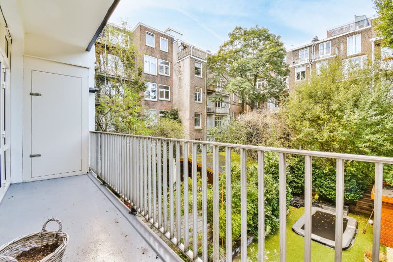 Balcony Design with Amazing View Stock Image - Image of architecture ...