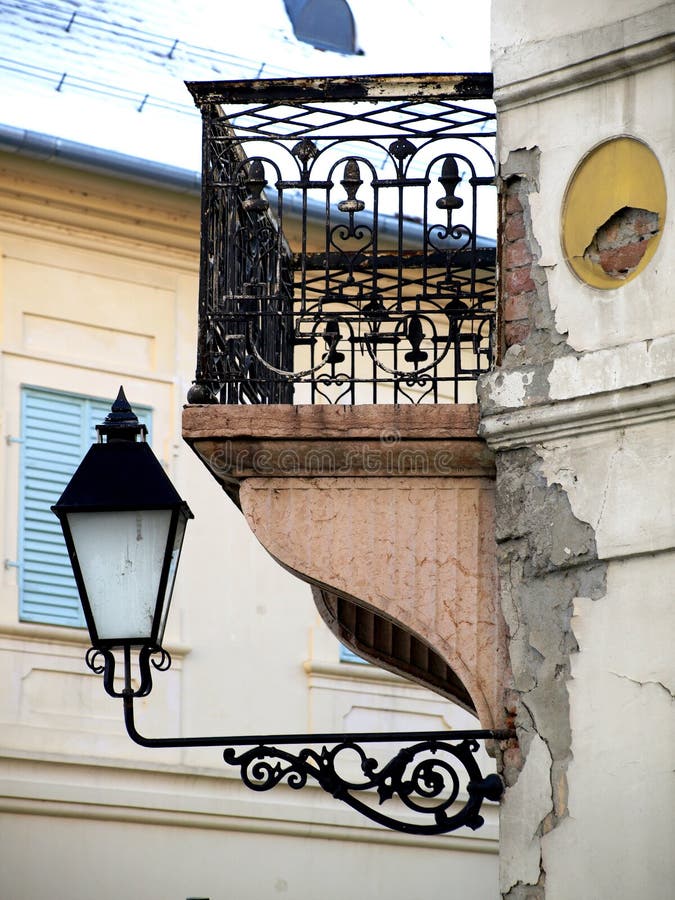 Balcony on the Devastated Building Stock Image - Image of ruin ...