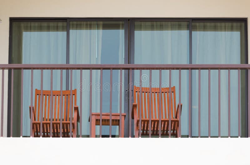 Balcony. stock photo. Image of architecture, small, cozy - 94912202