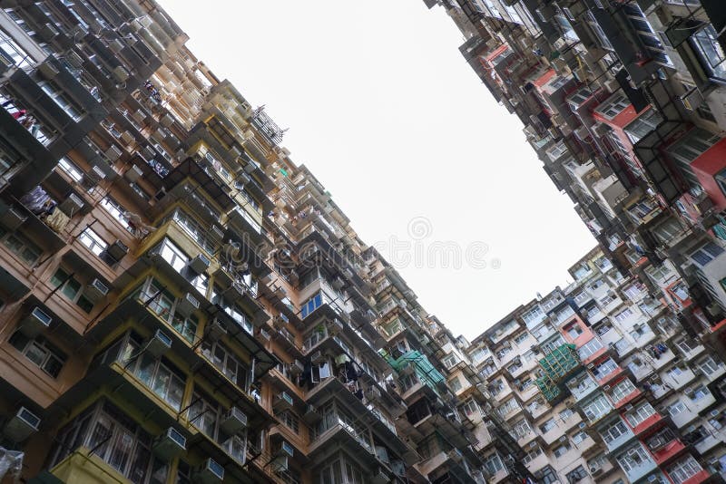 The Balcony of High Rise Building Stock Image - Image of background ...