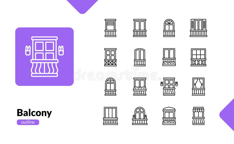 Balcony Structures Stock Illustrations – 259 Balcony Structures Stock ...