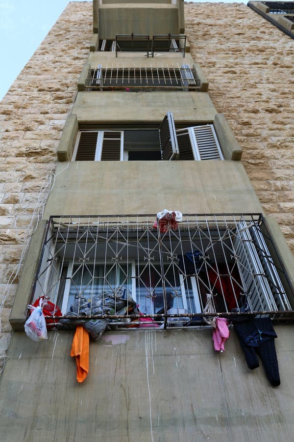 The Laundry is Washed on the Balcony Stock Image - Image of balcony ...