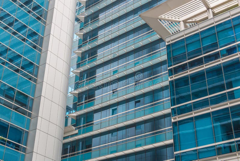 Balcony of Modern Apartment Building in the City Downtown Stock Image ...