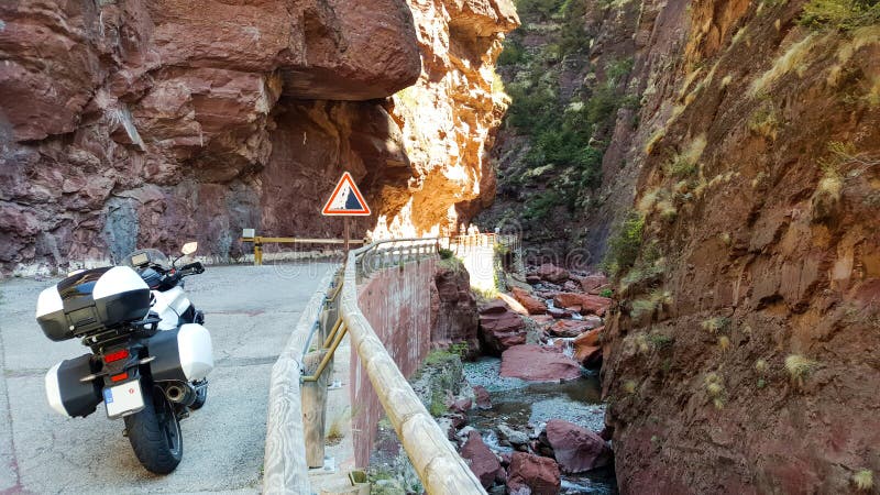 A Balcony Road Inside the Mountains in Summer Stock Image - Image of ...