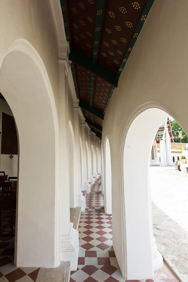 Balcony Round the Pagoda in a Temple Stock Photo - Image of ...