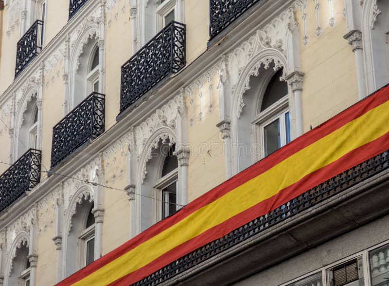Balcony and Several Windows in a Row on the Facade of the Urban ...