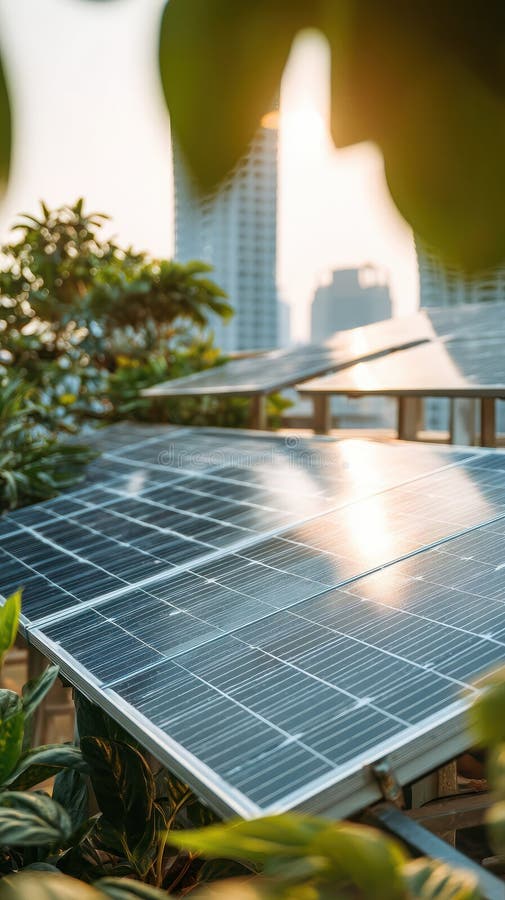 Balcony Solar Panel Setup, Small Stock Photo - Image of panels, flare ...