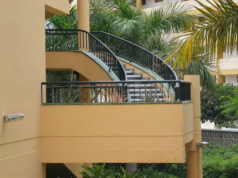 Balcony Stairway stock image. Image of balcony, steps - 23980907