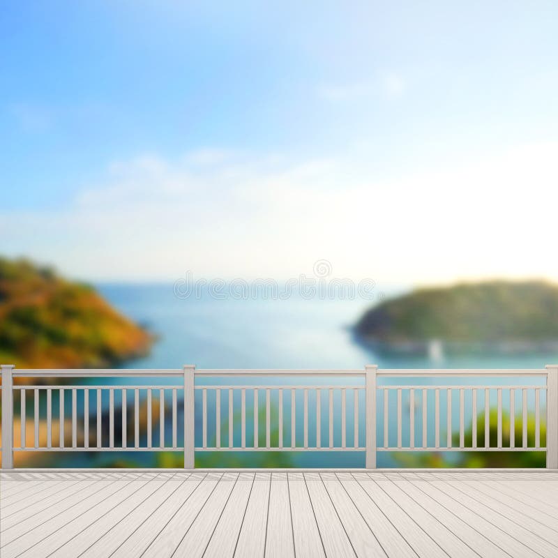 Balcony And Terrace Of Blur Nature Background Stock Photo - Image of ...