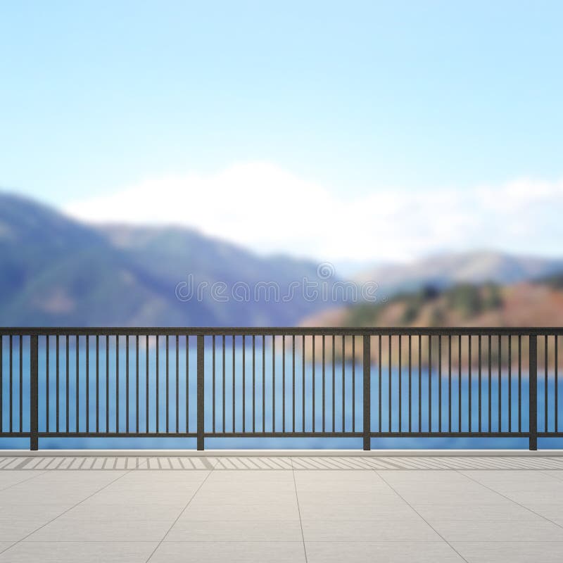 Balcony and Terrace of Blur Nature Background Stock Image - Image of ...