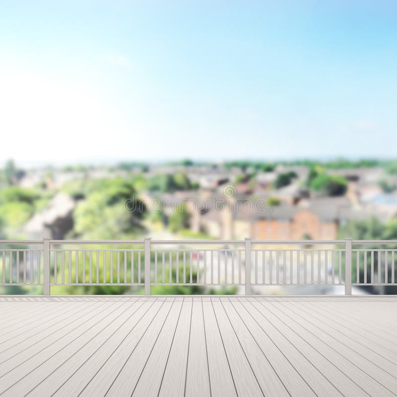 Balcony and Terrace of the Exterior Background Stock Photo - Image of ...