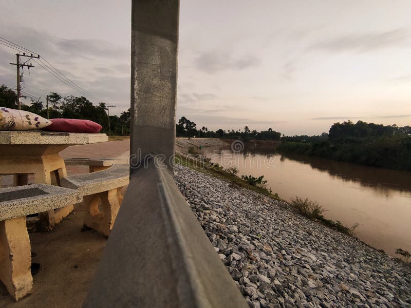 Balcony View Along the Nan River Stock Photo - Image of view, river ...