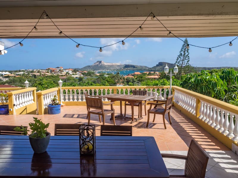 Balcony View stock photo. Image of balcony, world, caribbean - 65877714