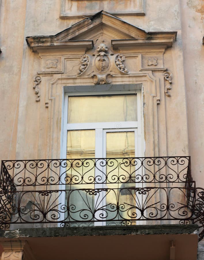 With a balcony window stock photo. Image of glass, house - 77480344