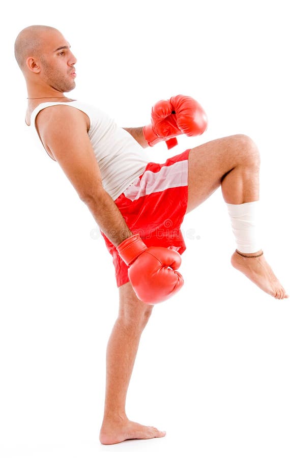 Bald Boxer Kicking Pose Stock Photos - Free & Royalty-Free Stock Photos ...