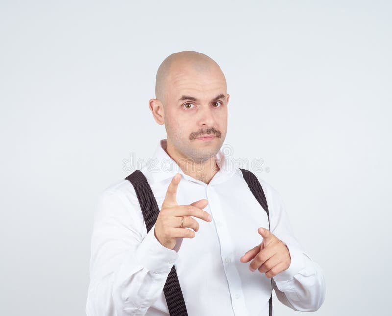 Young Man Pointing His Finger Up Stock Image - Image of casual, natural ...