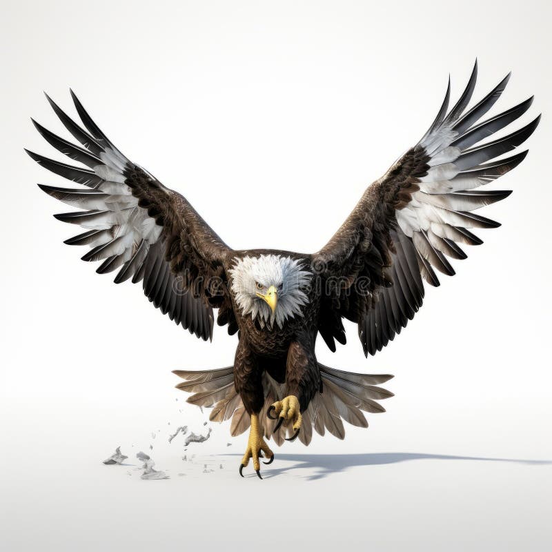 Bald Eagle 3d Model: Royalty Free Image in Jeremy Geddes Style Stock ...