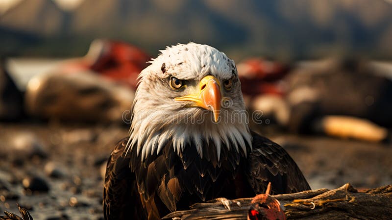 Bald Eagle, Front View Bald Eagle, American Independence Day Stock ...