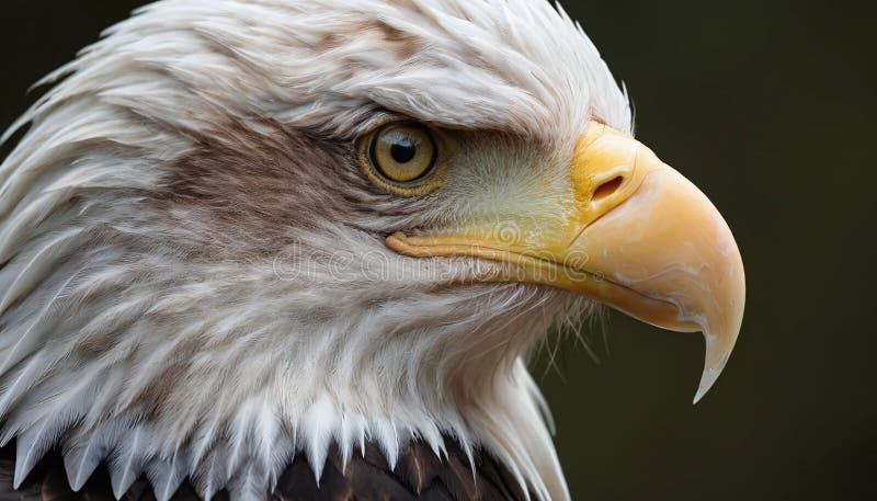 Bald Eagle Head Close-Up stock illustration. Illustration of view ...