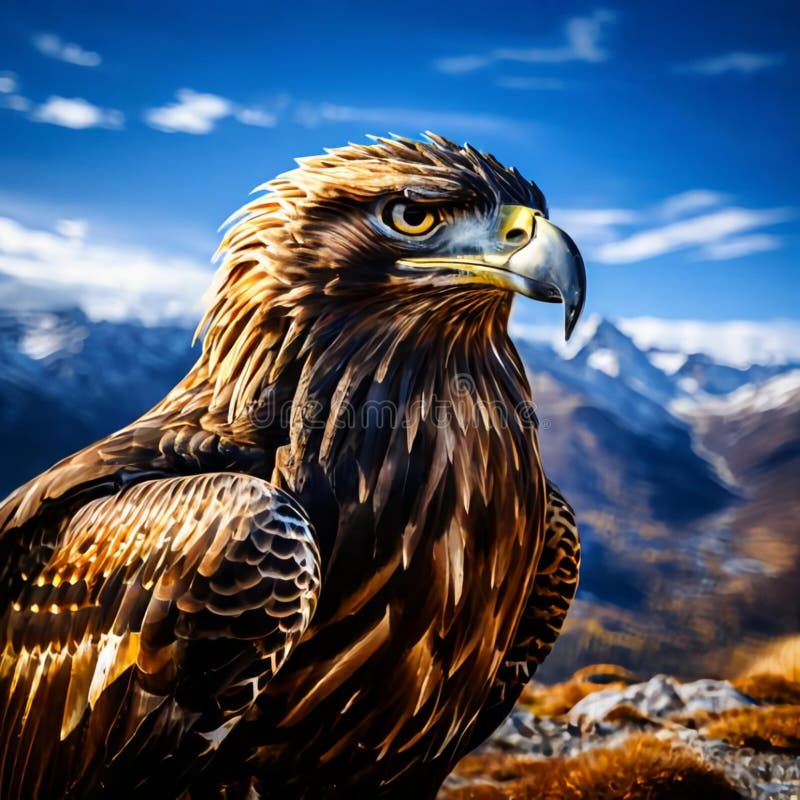 Bald Eagle Head Shot. American Bald Eagle Front View and Head Shot ...
