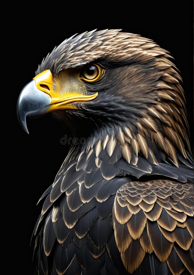 Bald Eagle Head Shot. American Bald Eagle Front View and Head Shot ...